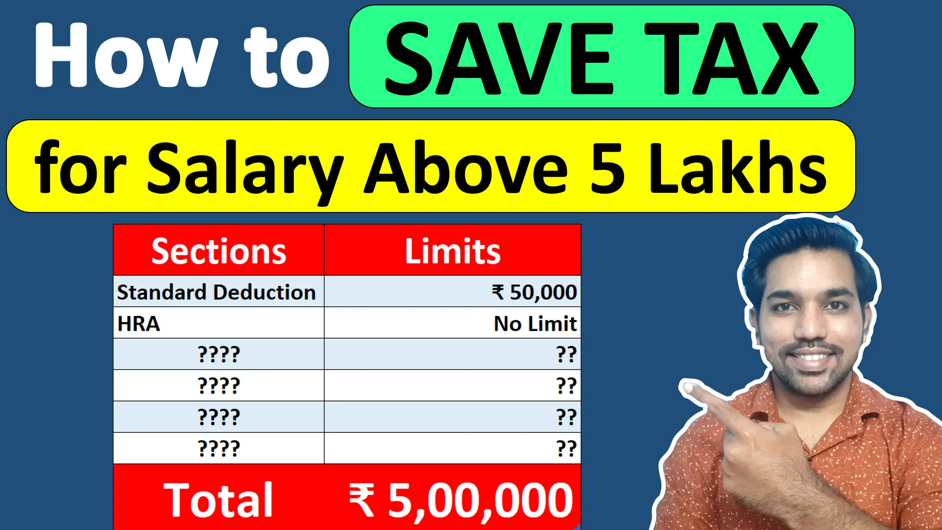 How to Save Tax on Salary Above 5 Lakhs - FinCalC Blog