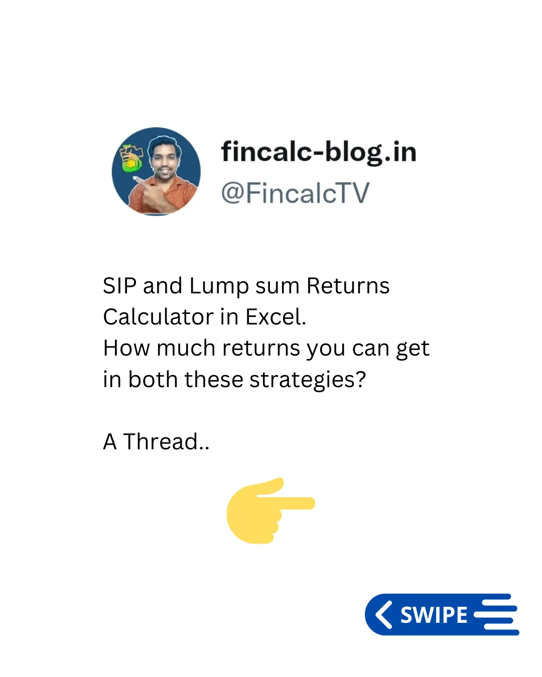 SIP Lump Sum Returns Calculator In Excel FinCalC Blog