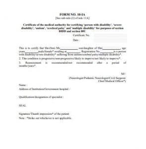 Section 80U - Income Tax Deduction for Physical Disability