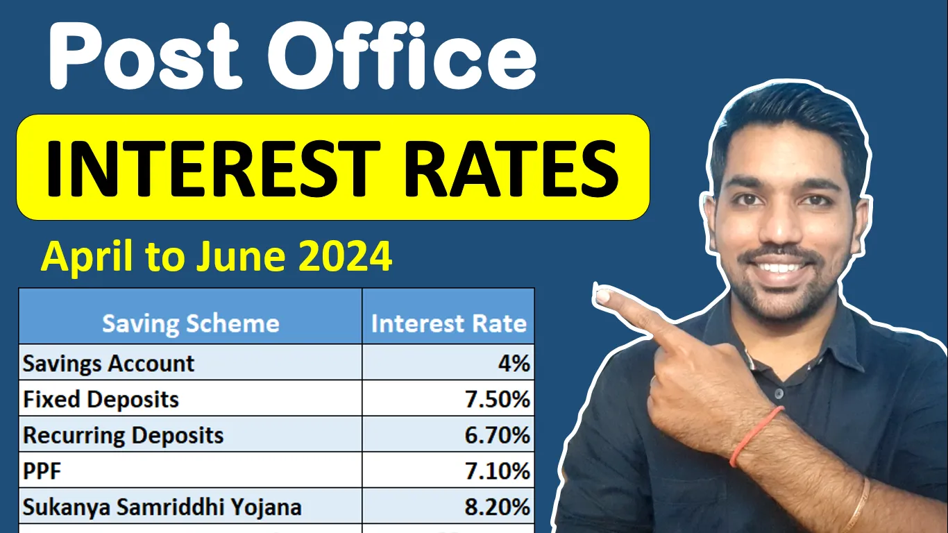 Post Office Interest Rates Table 2024 - April to June - FinCalC Blog